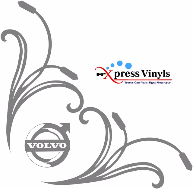 VOLVO TRUCK CAB window decals x 2. volvo vinyl stickers graphics FH FMX ...