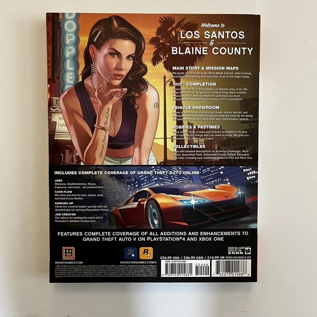 GRAND THEFT AUTO GTA V 5 Brady Signature Series Guide Online PS4 XBOX ...