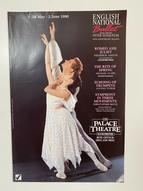 ROMEO AND JULIET The Palace Theatre Manchester 1990 Window Poster - VGC ...