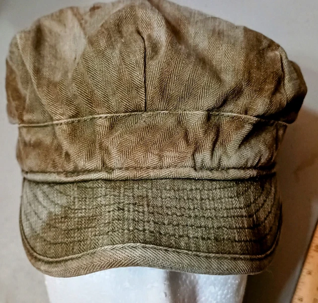 ORIGINAL WW2 U.S. ARMY HBT FIELD CAP - SIZE 7 3/8 - 59cm. 01 £18.45 ...