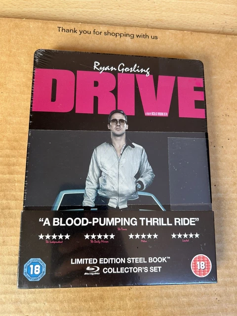 DRIVE (RYAN GOSLING) UK Blu Ray RARE LIMITED EDITION STEELBOOK New ...