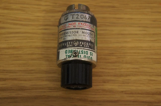 HP/AGILENT 478A-H75 COAXIAL Thermistor Mount - Loc: EQ-05-39 £50.00 ...