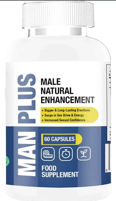 MAN PLUS MALE Natural Enhancement 60 Capsules - UK Best Seller £32.96 ...
