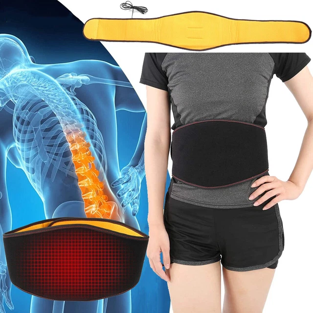 HEATED WAIST BELT Electric Heat Pad Band Heat Therapy Belt Low Back ...