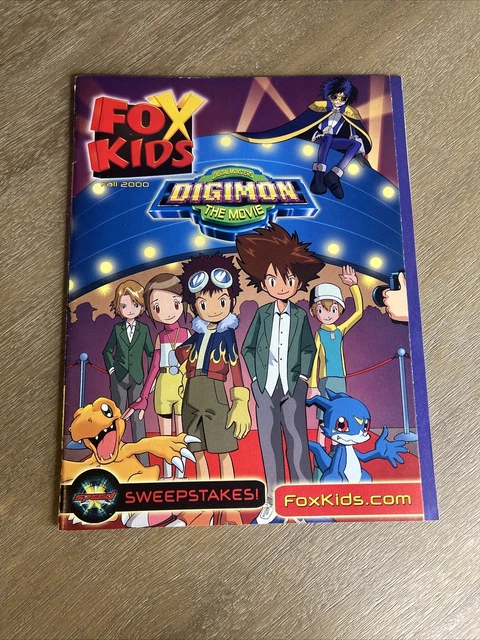 FOX KIDS MAGAZINE, Fall 2000, With Anime Invasion Poster, Digimon £23. ...