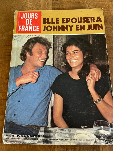 JOHNNY HALLYDAY SYLVIE Vartan Magazine Jours De France EUR 10,00 ...