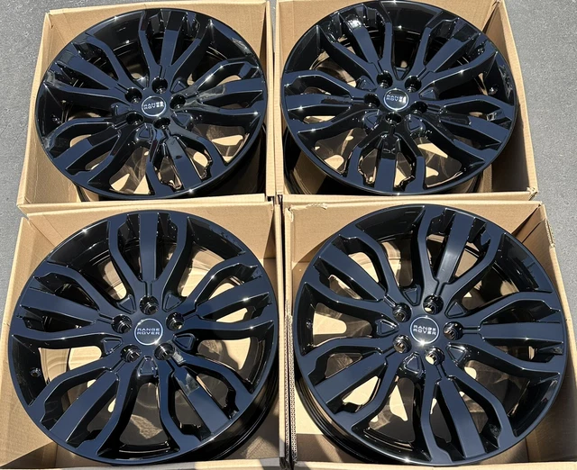 21& RANGE ROVER Sport Factory Wheels Gloss Black Rims OEM Set 72254 ...