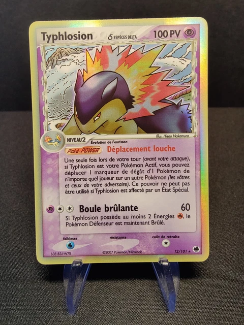 CARTE POKÉMON - Typhlosion 12/101 Espèces Delta EX Île des Dragons - FR ...