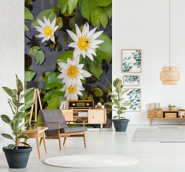 3D WHITE LOTUS E2780 Wallpaper Mural Paper Wall Print Indoor Murals CA ...