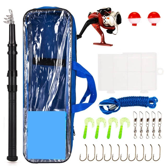 FISHING ROD AND Reel Set 26PCS Beginner Kit with ABS and Steel ...