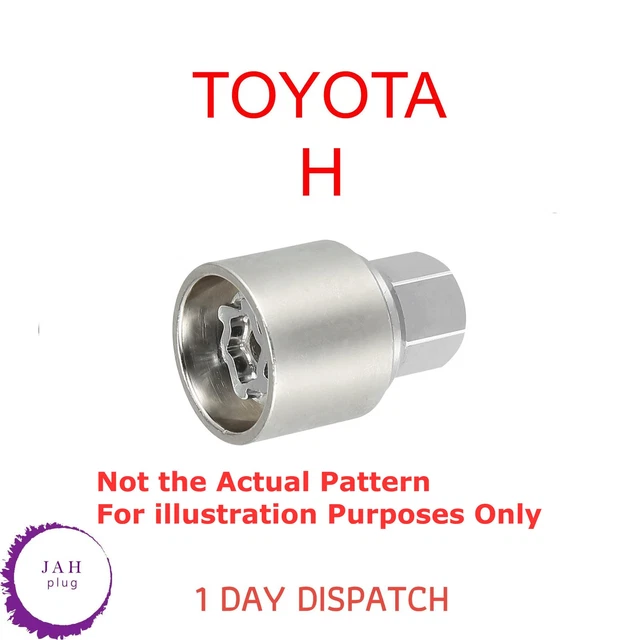 LETTER H WHEEL Nut Locking Security Bolt Master Key Socket, Wnlk For ...