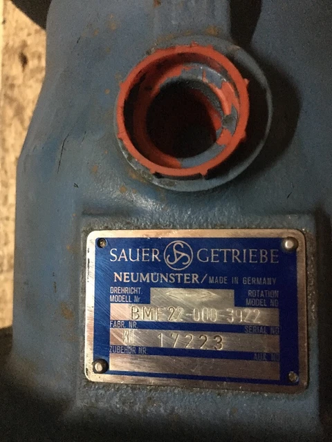 SAUER GETRIEBE BMF 22-000-3922 Hydraulikmotor EUR 799,00 - PicClick DE