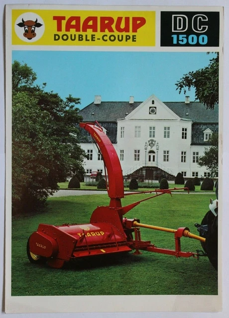 PROSPECTUS BROCHURE TAARUP Double-Coupe matériel agricole tracteur tractor EUR 9,99 - PicClick FR