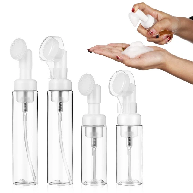 4 PCS FACE Cleanser Container Foam Pump Bottle Foaming Facial Dispenser ...