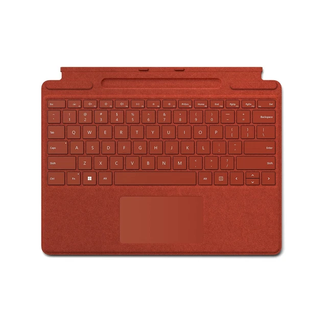 MICROSOFT SURFACE PRO X Signature Keyboard - Red - Pristine £149.99 ...