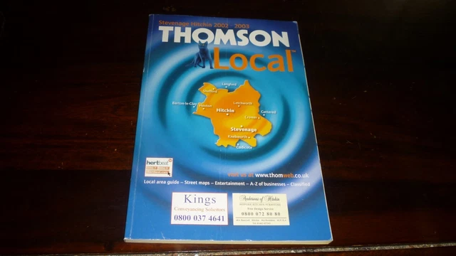 THOMSON LOCAL DIRECTORY 2002-2003 Stevenage-Hitchin Area. £4.99 ...