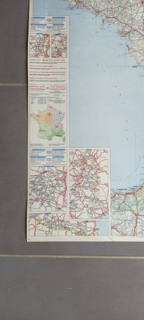 CARTE DE FRANCE Michelin, grand Format, Plastifiée, Affiche, N°989 De ...