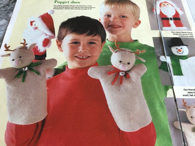 RARE ALAN DART Sewing Pattern - Puppet Show - Cheeky Santa - Snowman ...