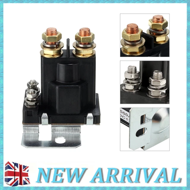 500A DC 12V High Current Starter Solenoid Relay 4 Pin AMP Auto Start ...