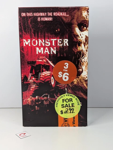 MONSTER MAN (VHS 2003) Rare Comedy Horror OOP $36.99 - PicClick CA
