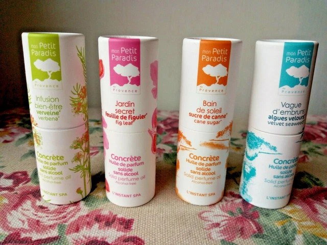 MON PETIT PARADIS Coffret 4 parfums solides bain soleil infusion jardin ...