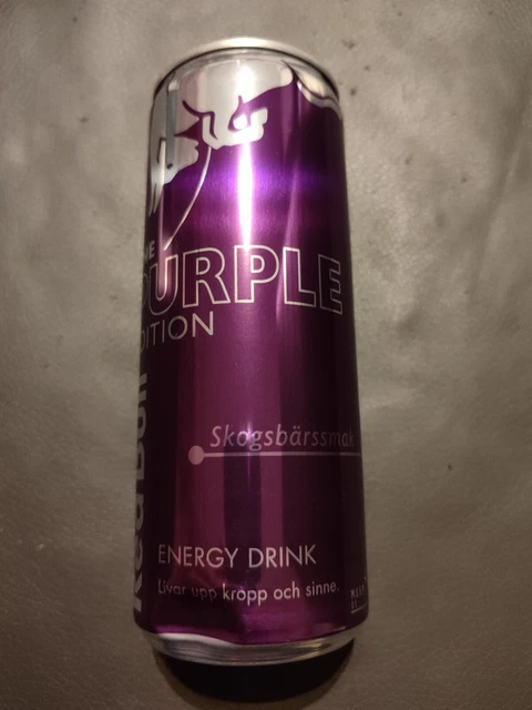 RED BULL FOREST Berry Energy Drink Can RB Purple Edition Sweden Full ...