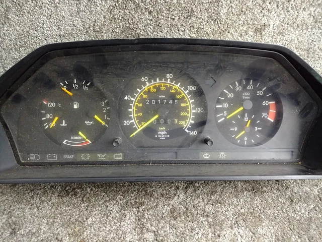 MERCEDES W124 E Class Instrument Cluster Speedo Speedometer 1245407048 ...