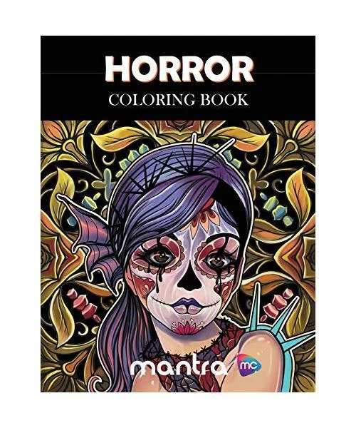 HORROR COLORING BOOK: Coloring Book for Adults: Beautiful Designs for ...