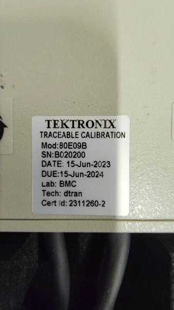 TEKTRONIX 80E09B 60 GHz Electrical Dual Channel Sampling Module ...