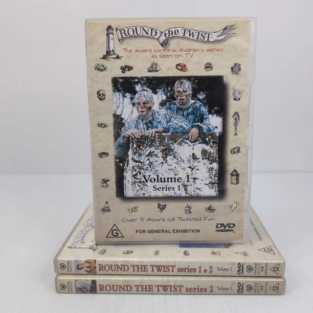 ROUND THE TWIST Series 1-2 DVD Set (Volume 1-3) ABC 90's TV Show Region ...