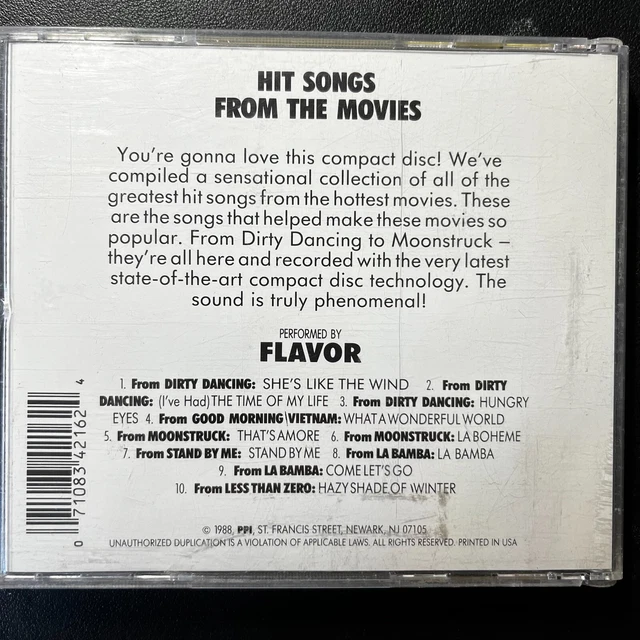 HIT SONGS FROM the Movies (OST) - CD de musique - Various - 2002-01-01 ...