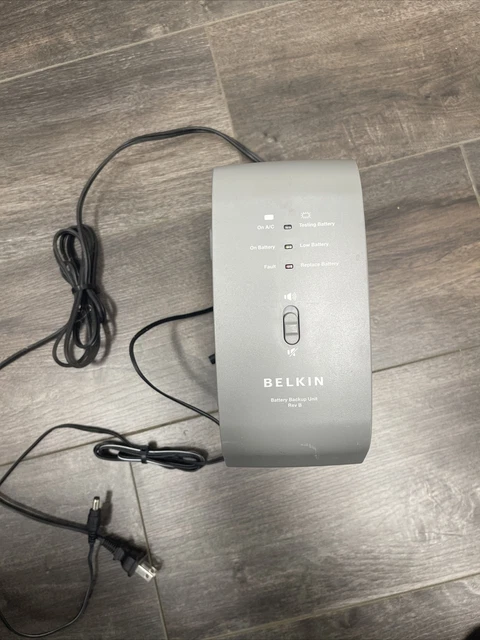BELKIN GRAY BATTERY Backup Unit Rev B Model BU3DC001-12V Powers On - NO ...
