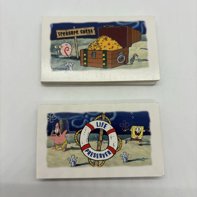 MONOPOLY SPONGEBOB SQUAREPANTS Replacement Cards Treasure Chest Life ...