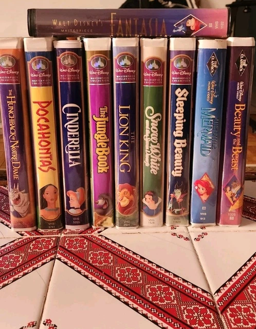 DISNEY MASTERPIECE & BLACK Diamond Collection VHS (10 CLASSIC MOVIES ...