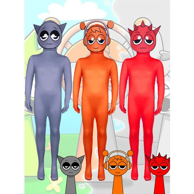 2025 NEW SPRUNKI Plush Simon Oren Wenda Sprunki Cosplay Costume Tights ...