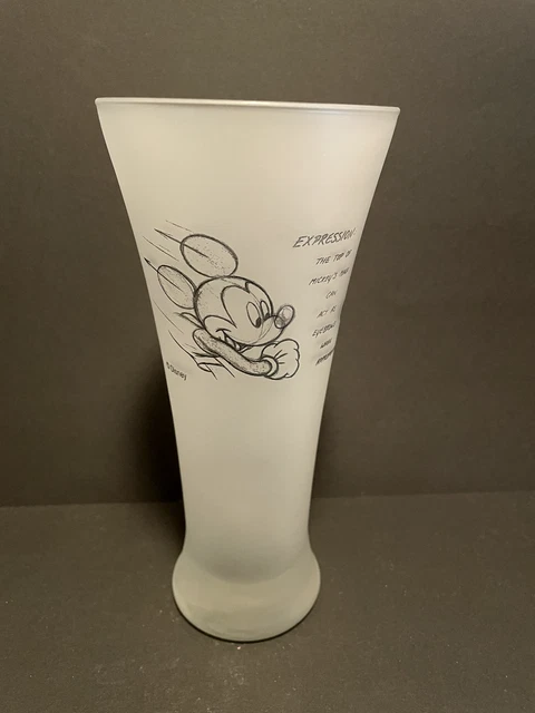 GROSSES MICKY MAUS Disneyland Paris Glas Mickey Mouse 20,5 cm hoch ...
