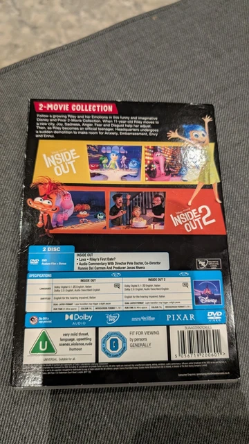 INSIDE OUT: 2-MOVIE Collection DVD, Inside Out 1 DVD+ Inside Out 2 DVD ...