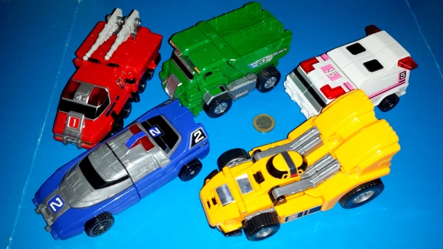 POWER RANGERS TURBO RESCUE MEGAZORD Deluxe VRV 10'' Bandai 1997 ...