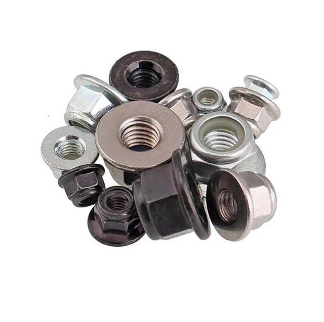 M3 M4 M5 M6 M8 Flanged Nyloc Nuts Flange Nylon Insert Locking Nut