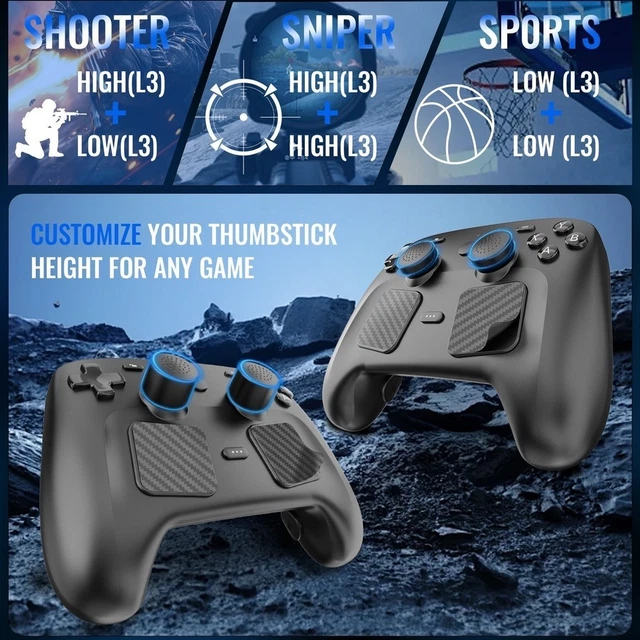 FOR STEAM CONTROLLER 2 Touchpad Stickers with 1.5mm and 2mm Back Button ...