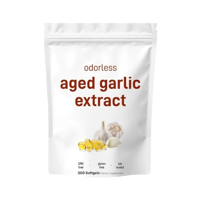 ODORLESS AGED GARLIC Extract, 300 Softgels (250 mg per Softgel) £17.03 ...