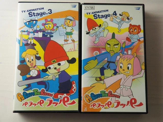 RARE PARAPPA THE Rapper VHS Vol 3 , 4 Anime Japanese VHS PS Playstation ...