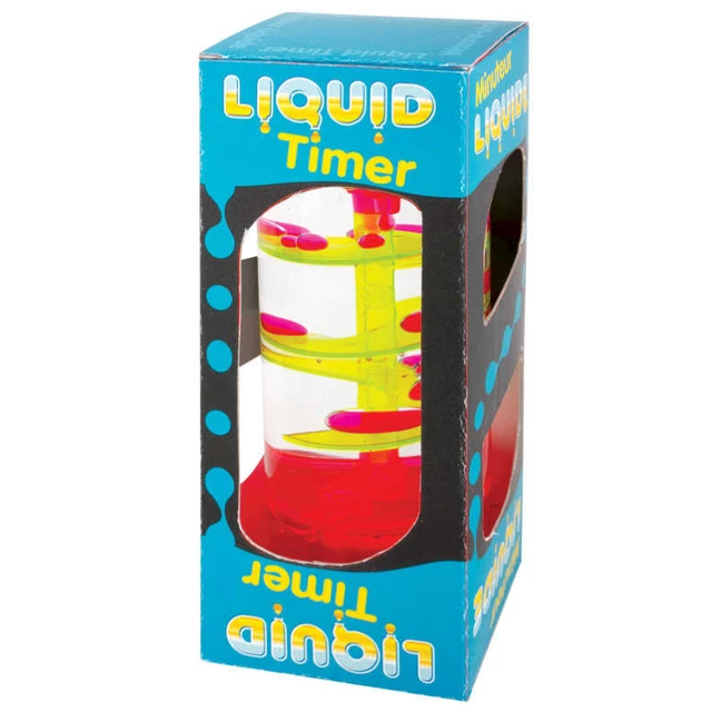 SPIRAL LIQUID TIMER Visual Autism ADHD Fidget Toy Sensory Calming Motion Drop UK EUR 12,45 ...
