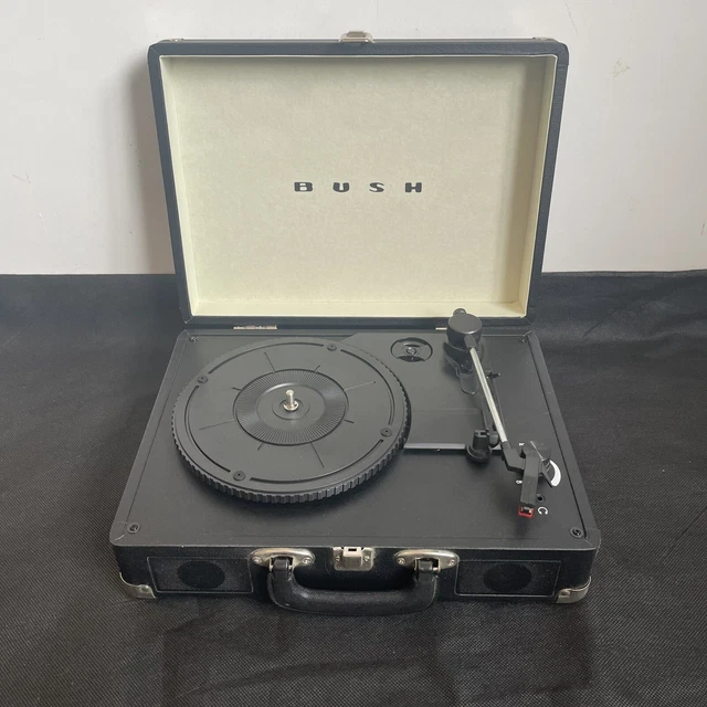 RETRO BUSH CLASSIC Turntable Portable Case Record Player Model KTS-601 ...