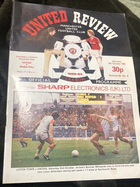 PROGRAMME - F.C. United Review Manchester Utd V Stoke City samedi 9 ...