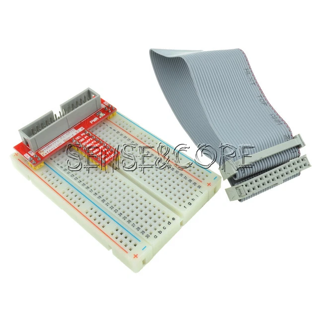 GPIO EXTENSION KIT Board Adapter Breadboard 26pin GPIO Ribbon Cable ...