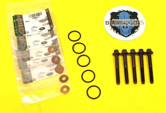 TD5 OEM FUEL Injector Seals O Rings & Bolts Land Rover Defender ...
