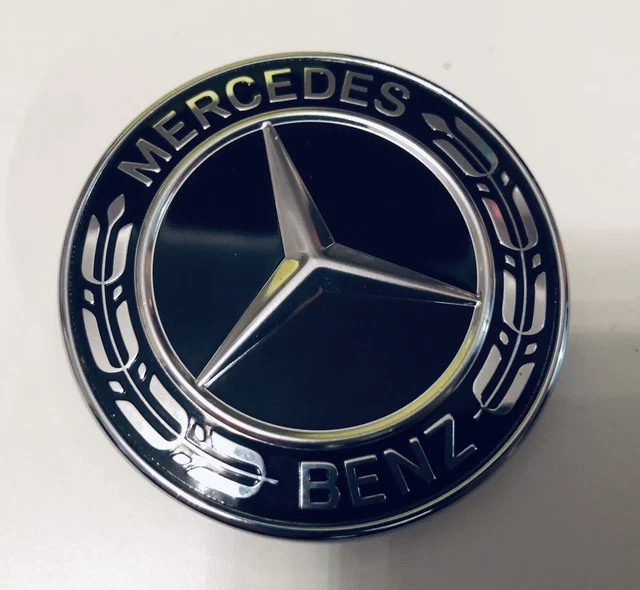ORIGINAL MERCEDES BENZ Emblem Motorhaube schwarz auch AMG, A0008171601 ...