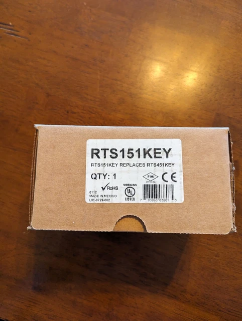 SYSTEM SENSOR RTS151KEY Fire Alarm Key Switch Remote Test Station White ...