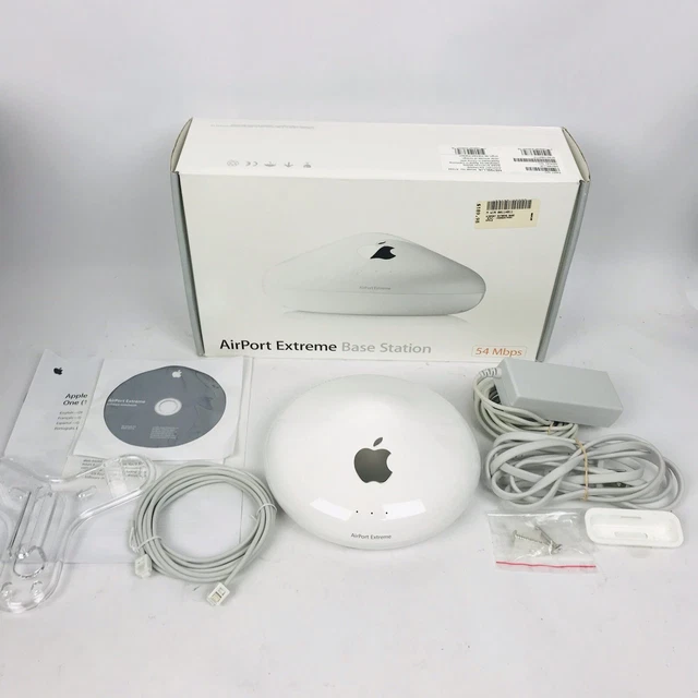 APPLE AIRPORT 1ST Gen A1034 Extreme Base Station 54Mbps Wireless Router ...